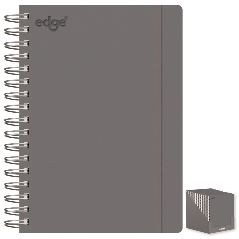 SH01812 NOTEBOOK EDGE A5 TWIN WIRO GR : Williams Direct