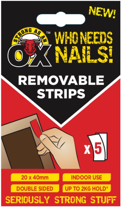 SH06112 ADHESIVE STRIPS ROCK HARD REMO : Williams Direct